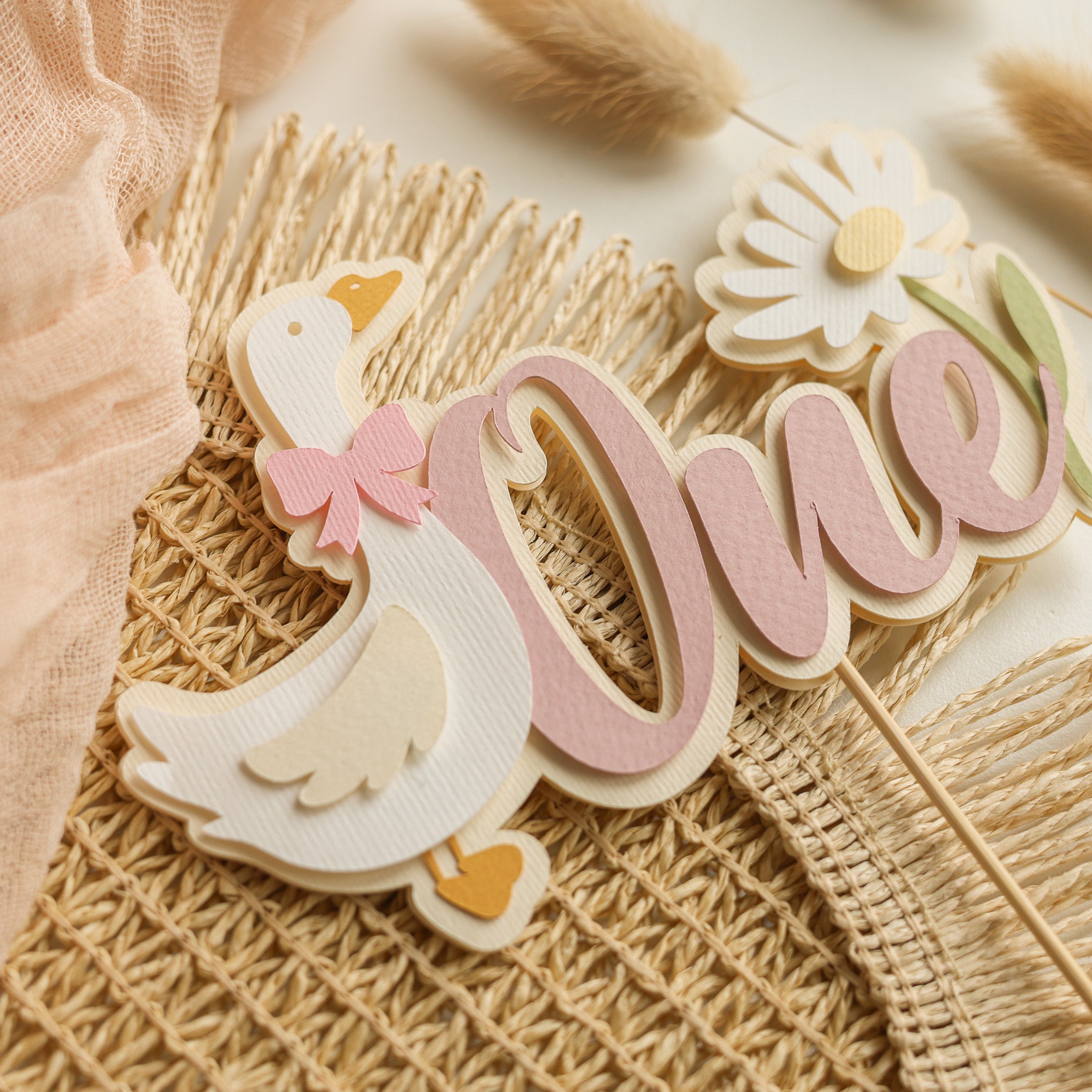 Goose Cake Topper Vintage Goose Birthday Party Decor