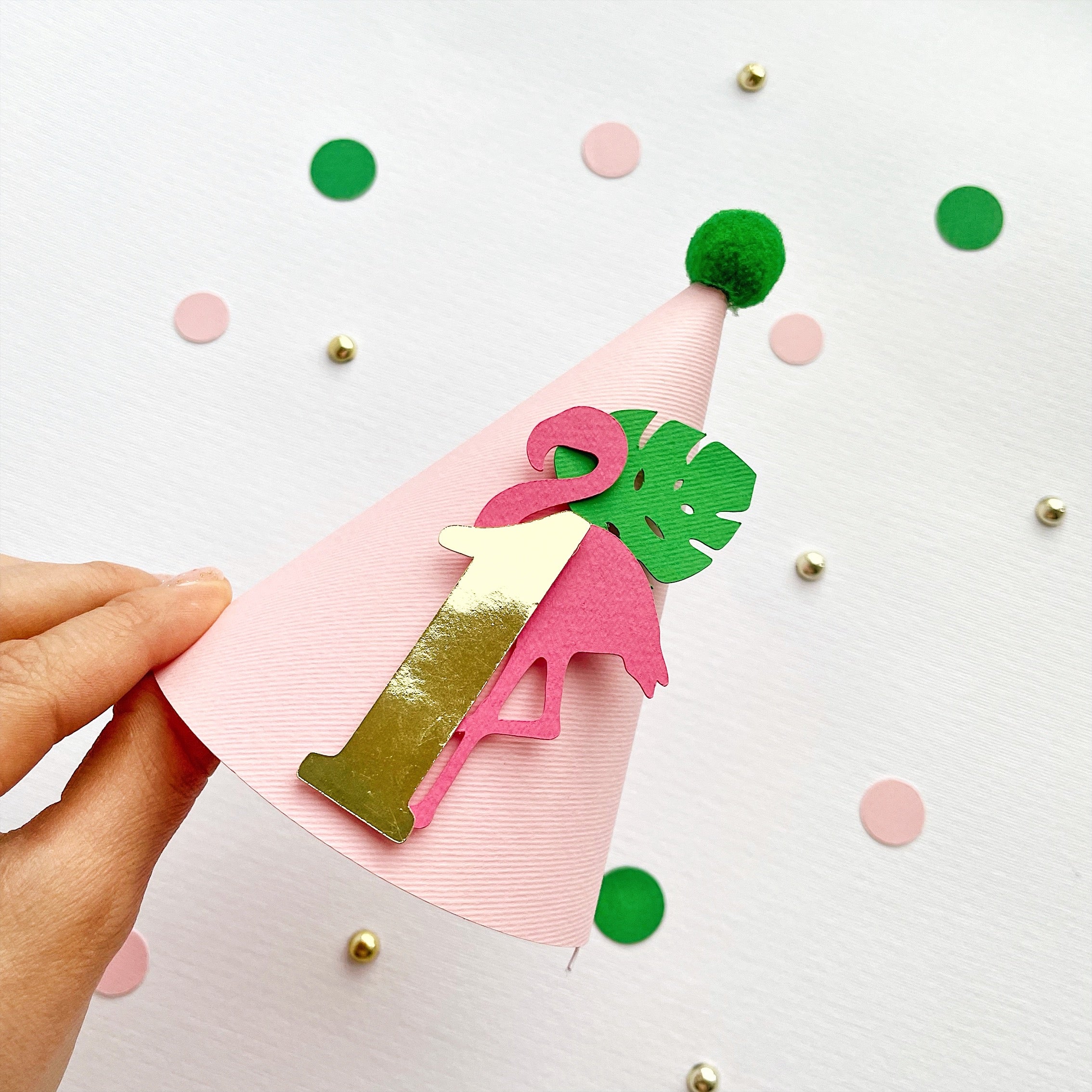 Flamingo Boy Birthday Hat Pink Flamingo 1st Birthday Hat Hot Pink ...