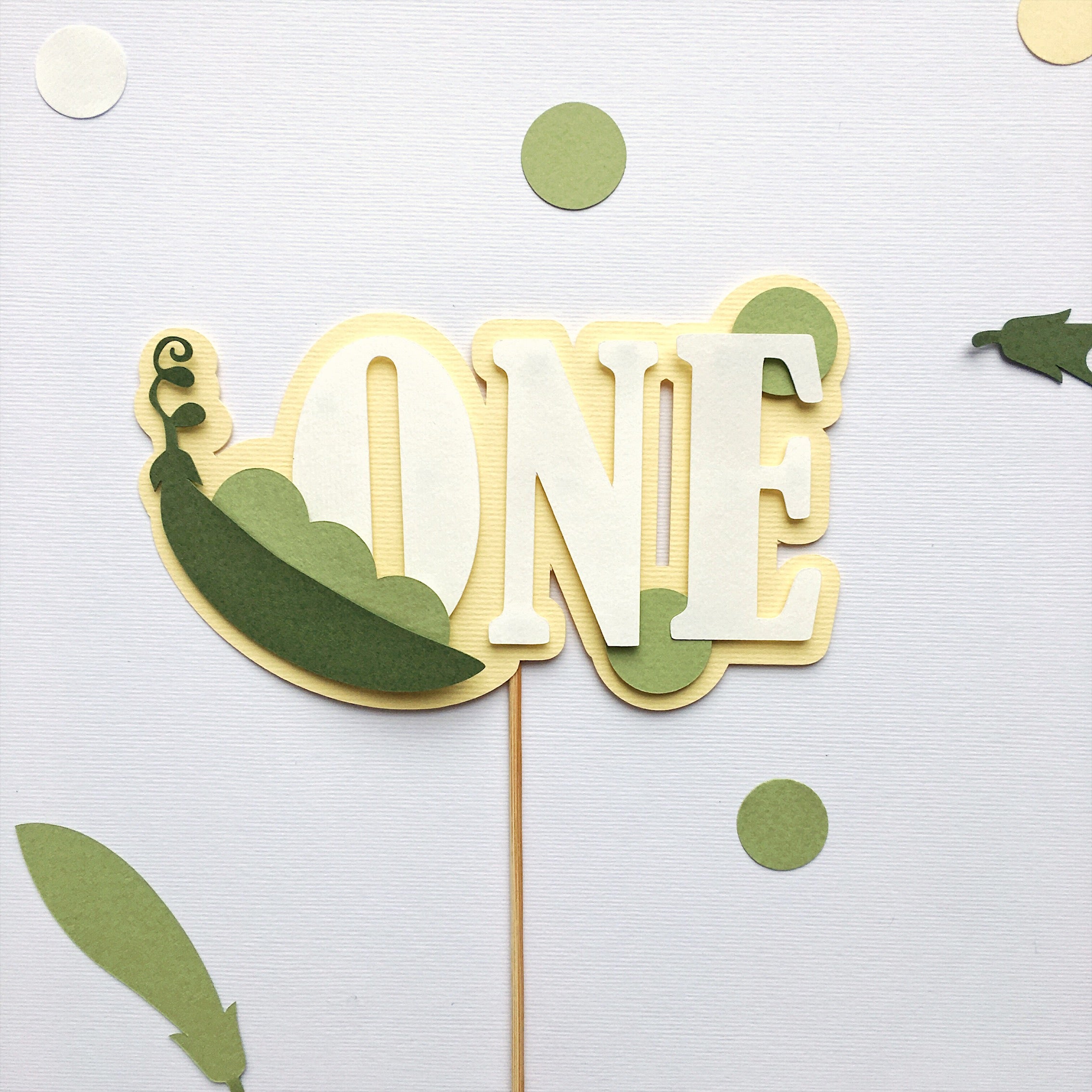 Pea Cake Topper Sweet Pea First Birthday Decor Pea Theme 1st Birthday ...