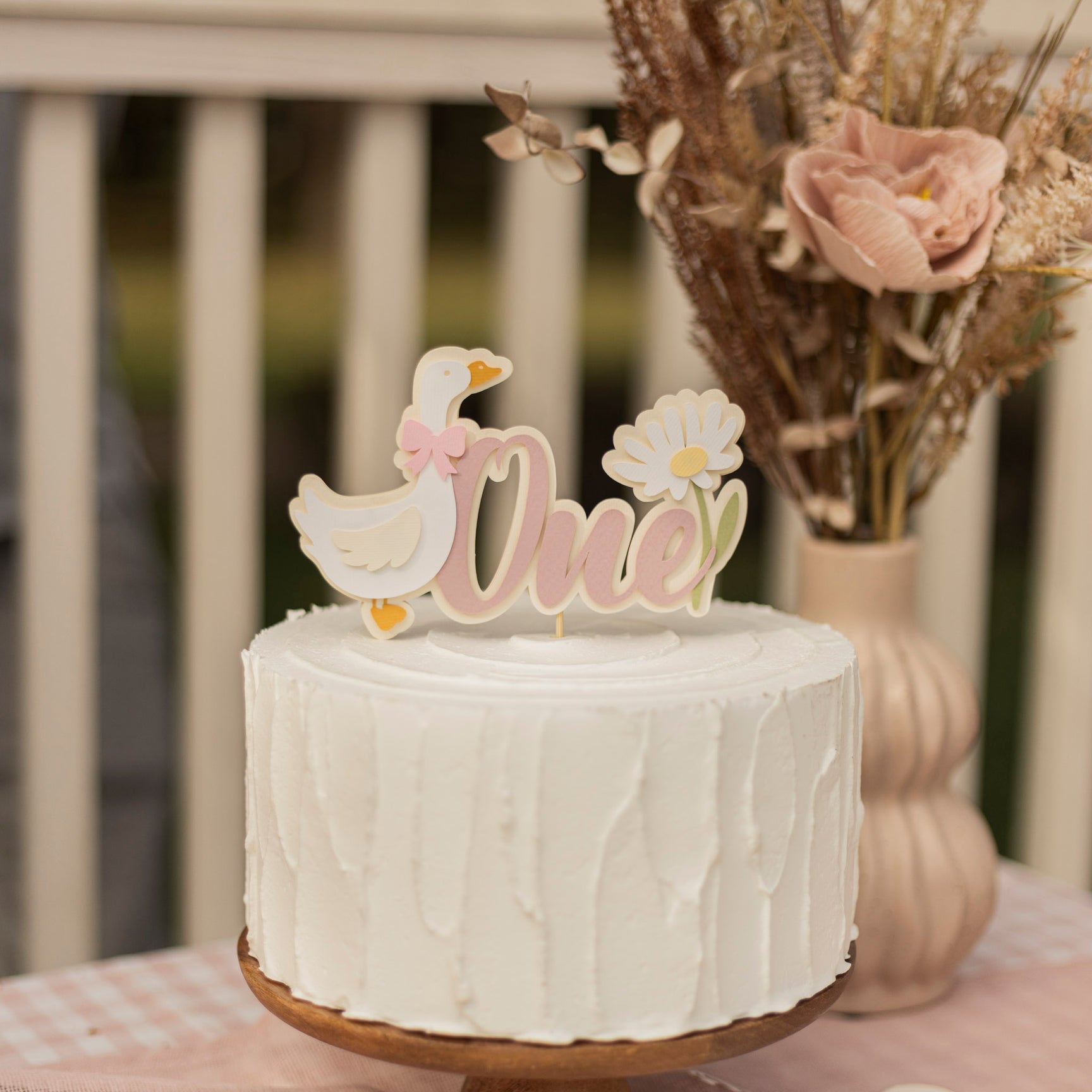 Goose Cake Topper Vintage Goose Birthday Party Decor