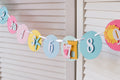 Beach Ball First Birthday Banner Beach Ball Themed Birthday