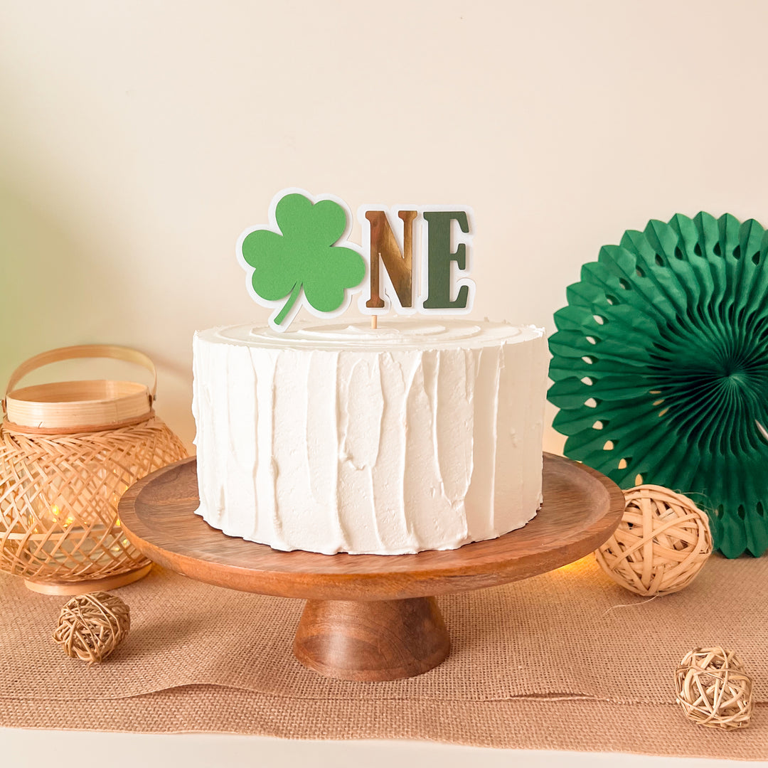 St Patrick's Cake Topper Lucky One First Birthday Decor