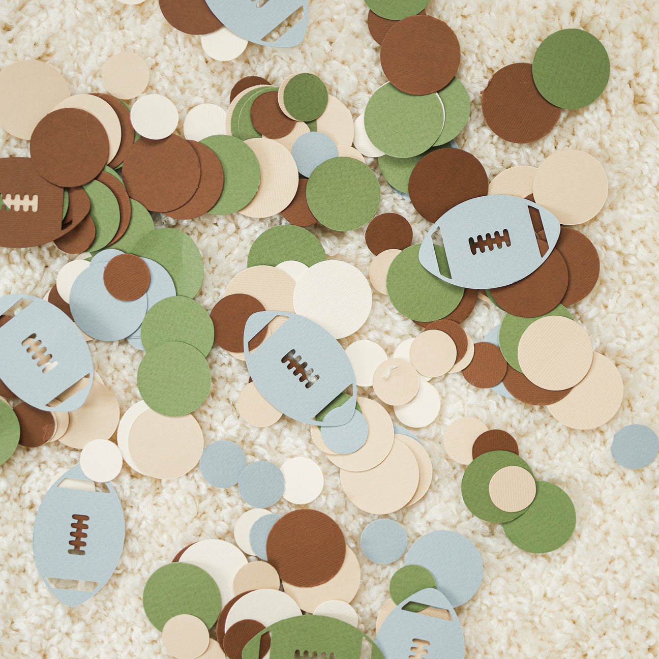 Football Confetti First Year 1st Birthday Decorations