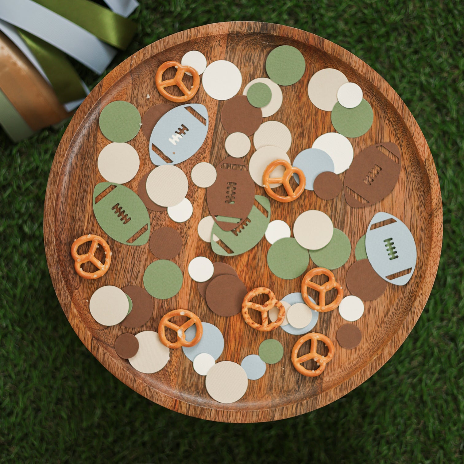 Football Confetti First Year 1st Birthday Decorations