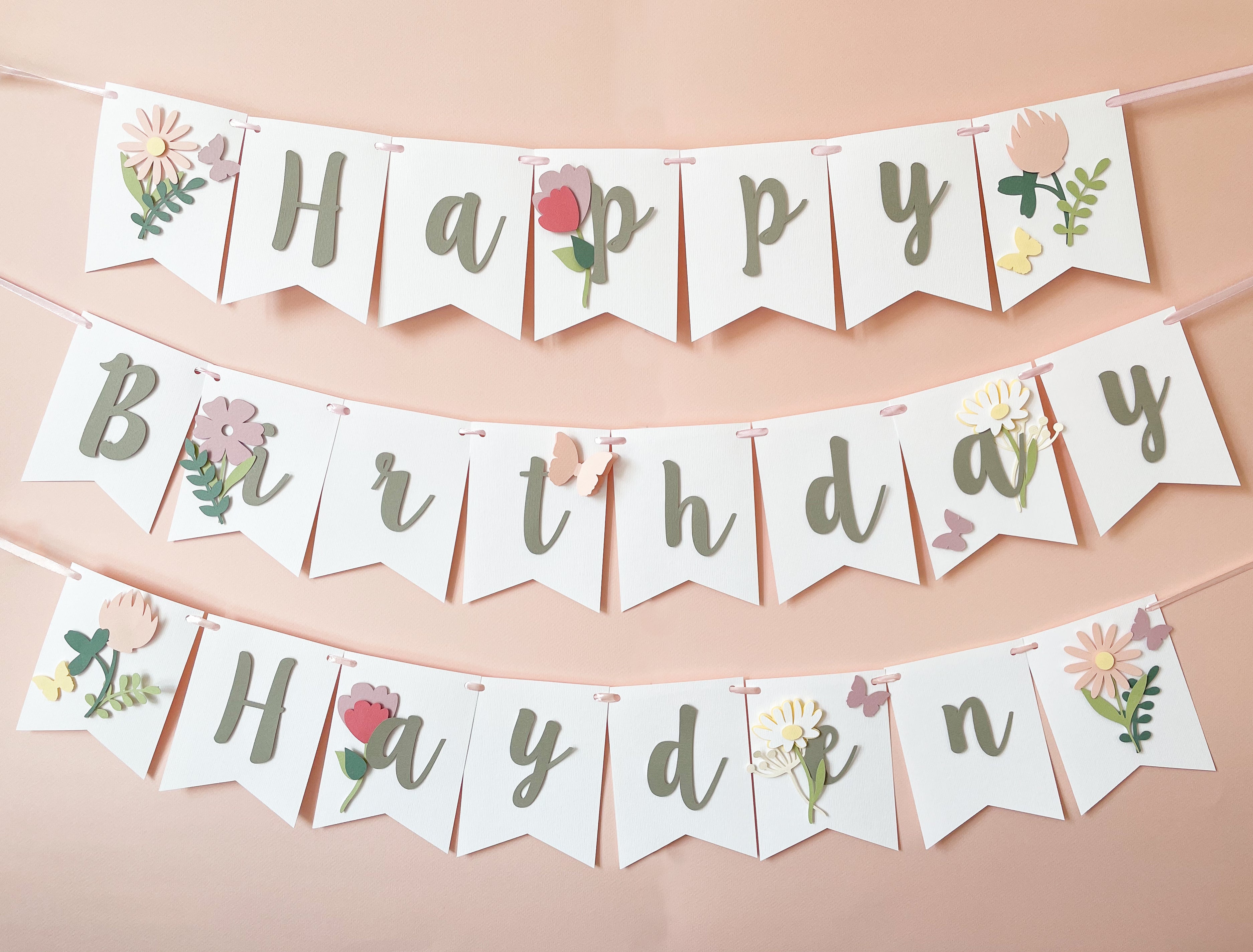 Wildflower First Birthday Banner Wildflower Themed First Birthday Party ...
