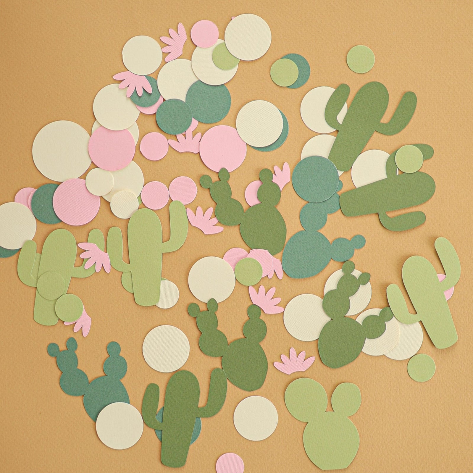 Cactus Paper Confetti Fiesta Theme Baby Shower Decor Cactus Cutouts ...