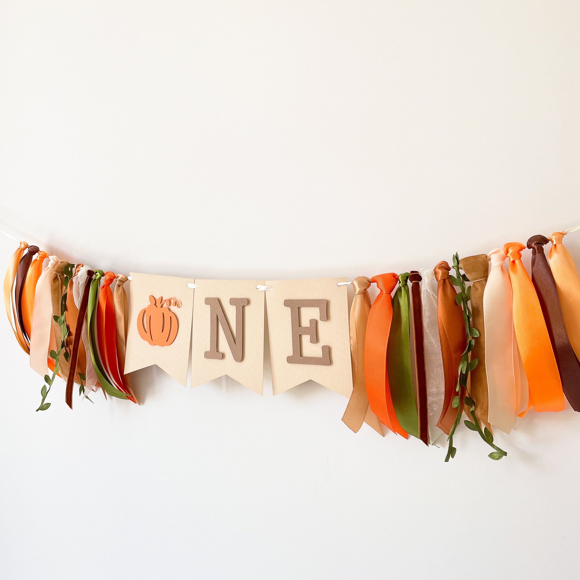 Pumpkin Boy One High Chair Banner Fall Boy First Birthday Our Little ...