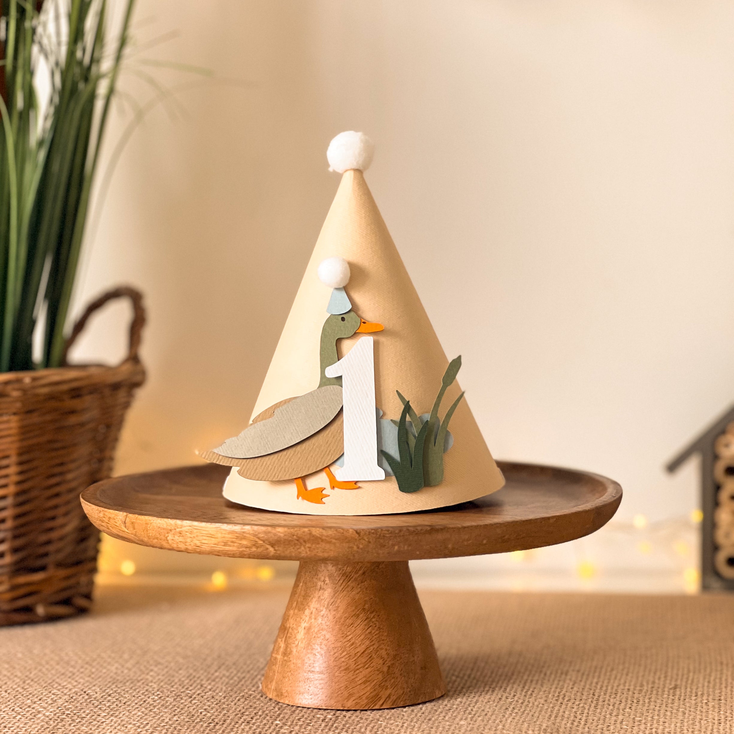 Duck One Party Hat Duck Birthday Hat One Lucky Duck, Mallard Duck party ...