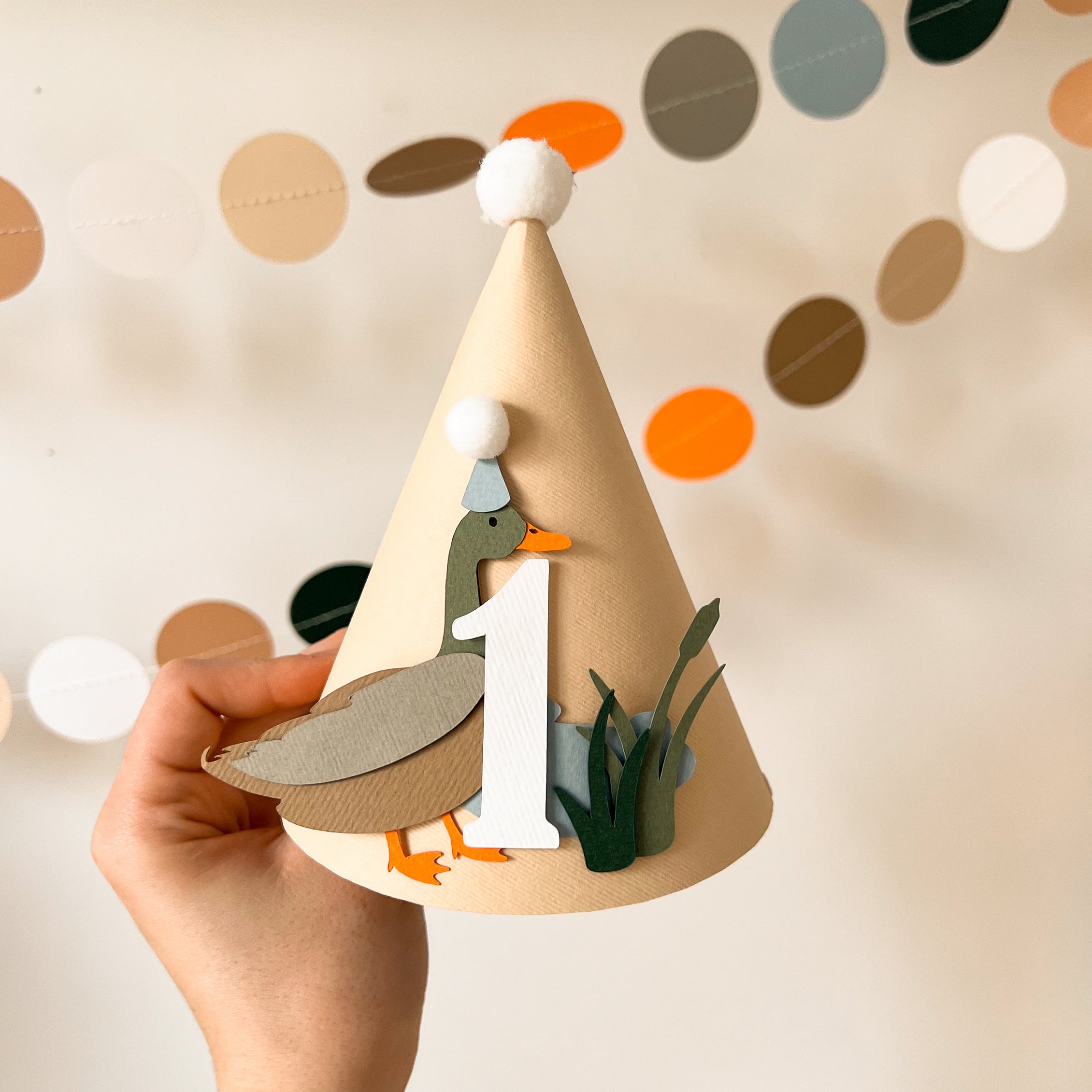 Duck One Party Hat Duck Birthday Hat One Lucky Duck, Mallard Duck party ...