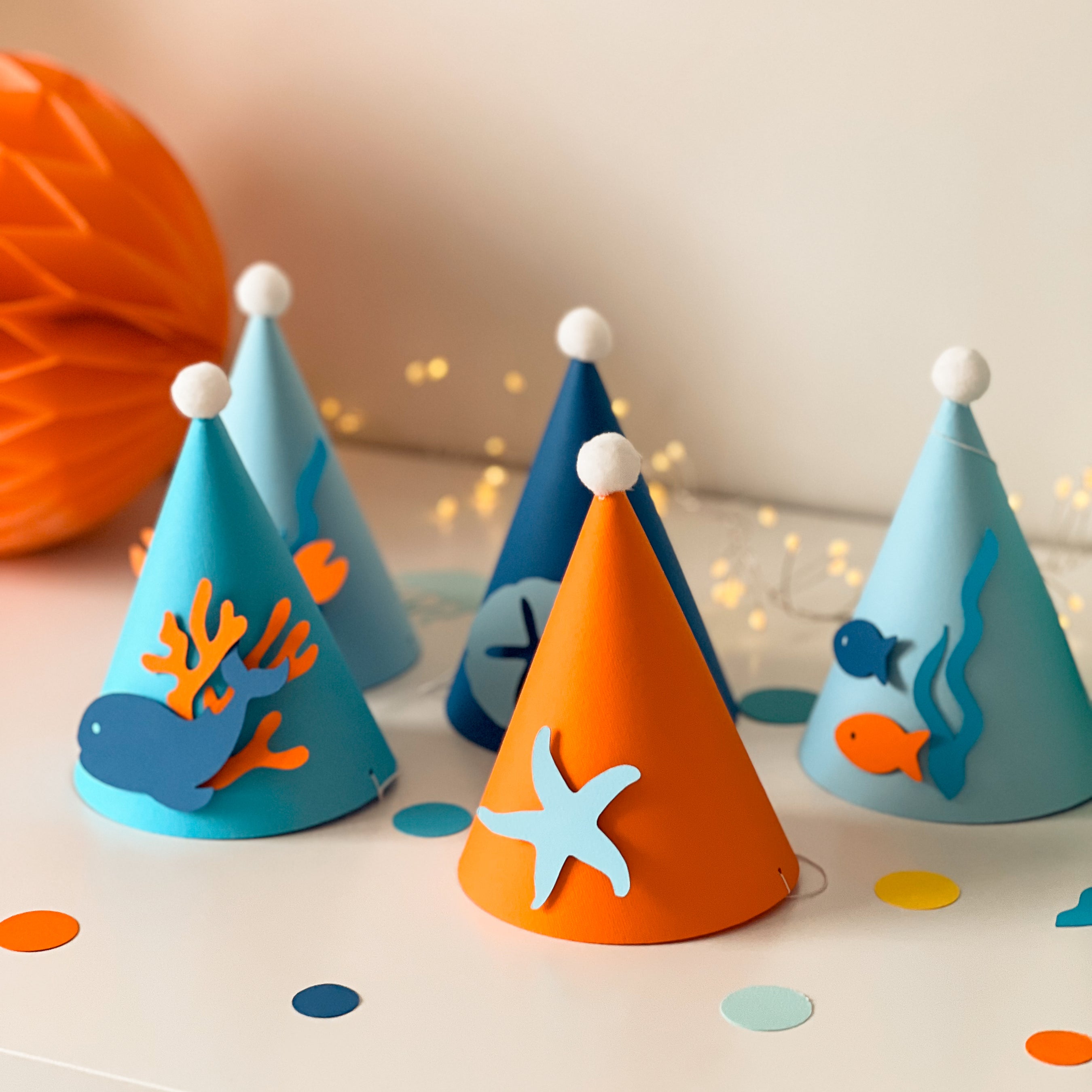 Under The Sea Party Hats Ocean animals party Hats Ocean theme