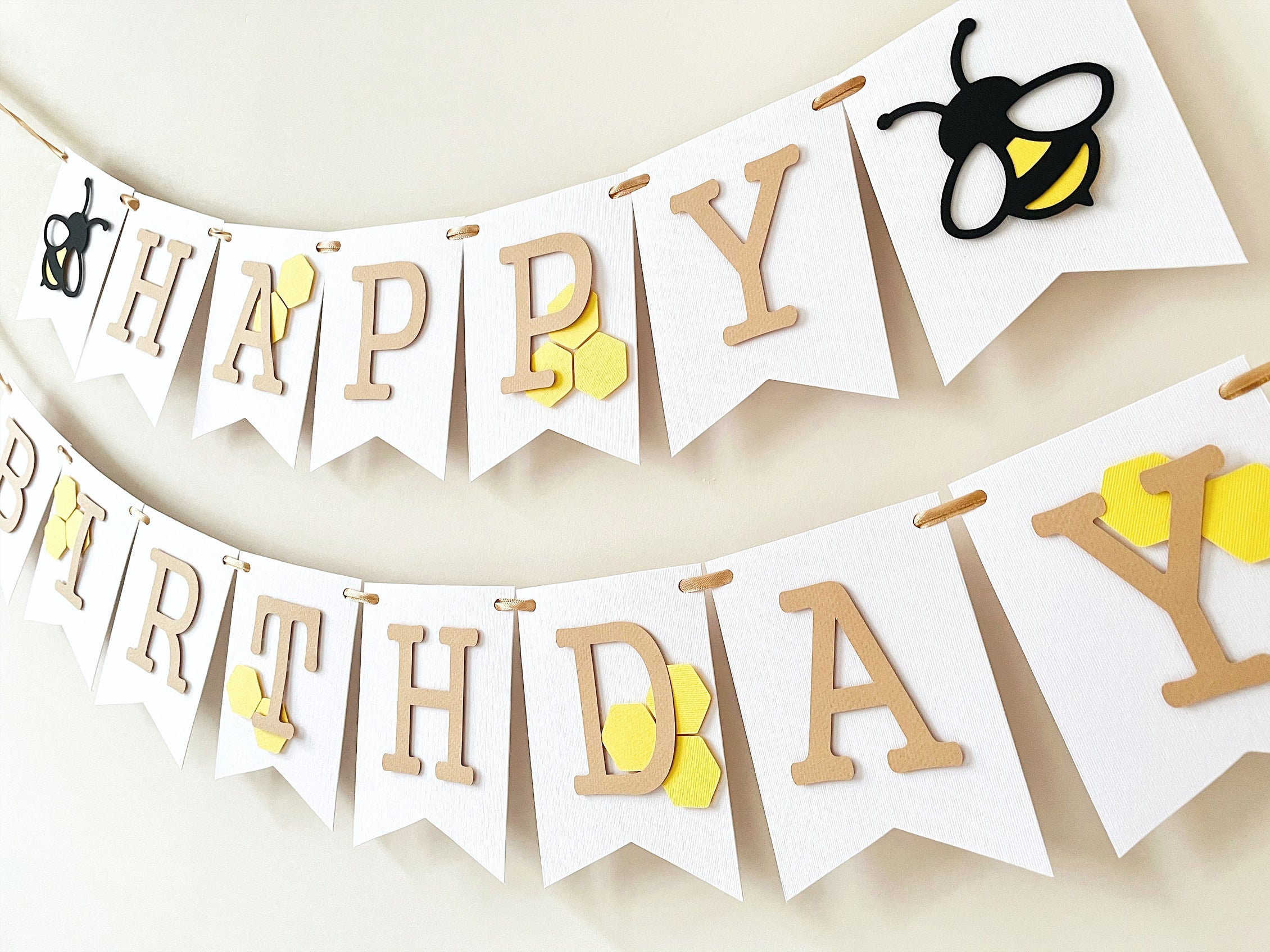 Bee Birthday Banner for Your Little Honeys Celebration