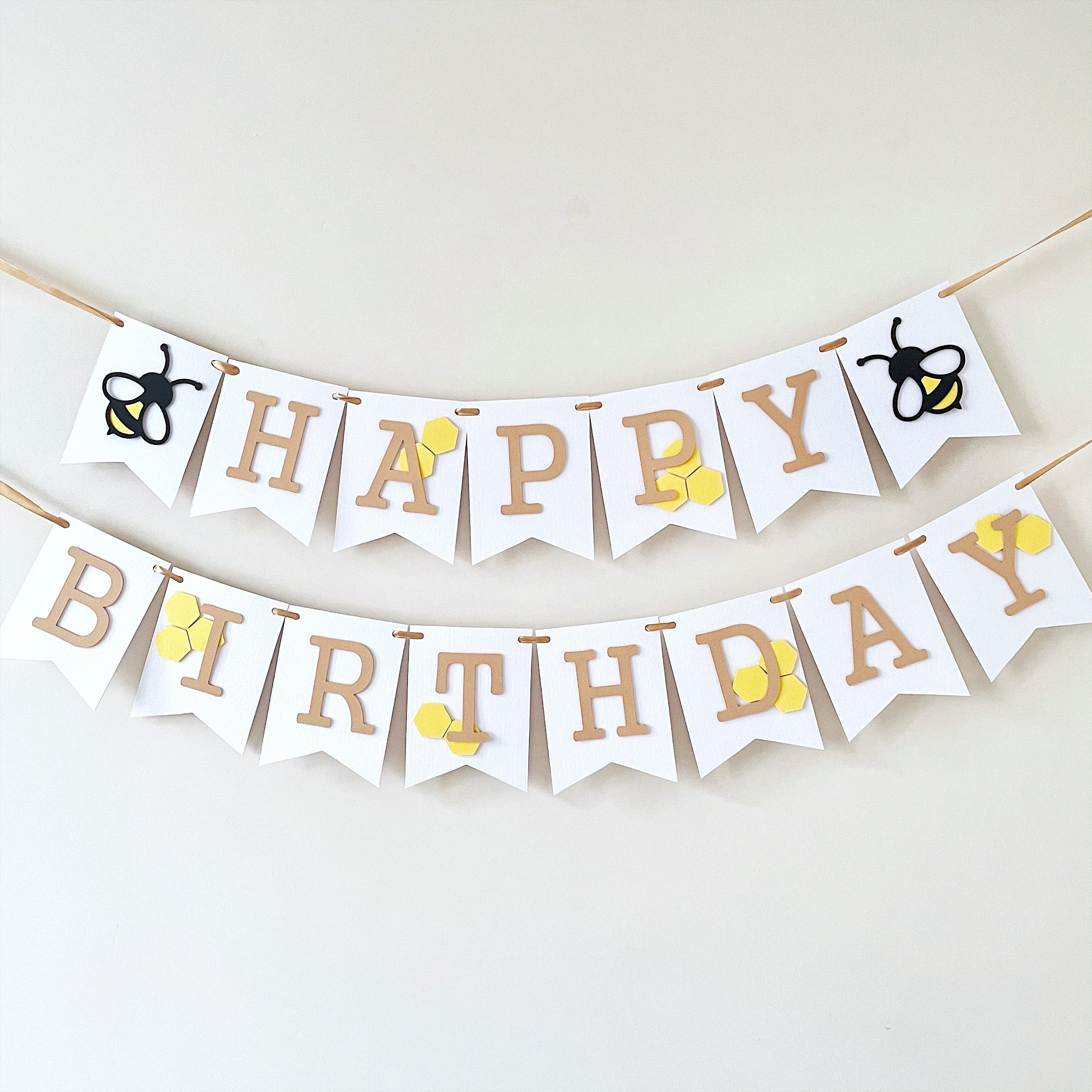 Bee Birthday Banner for Your Little Honeys Celebration