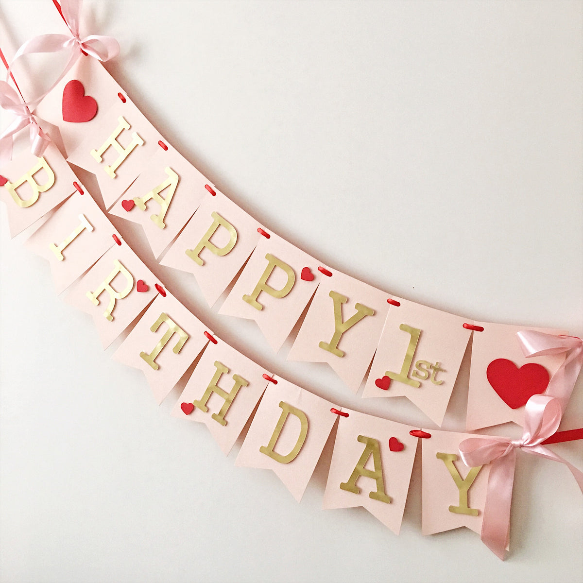 Our Sweetheart Birthday Banner Valentines Day 1st Birthday