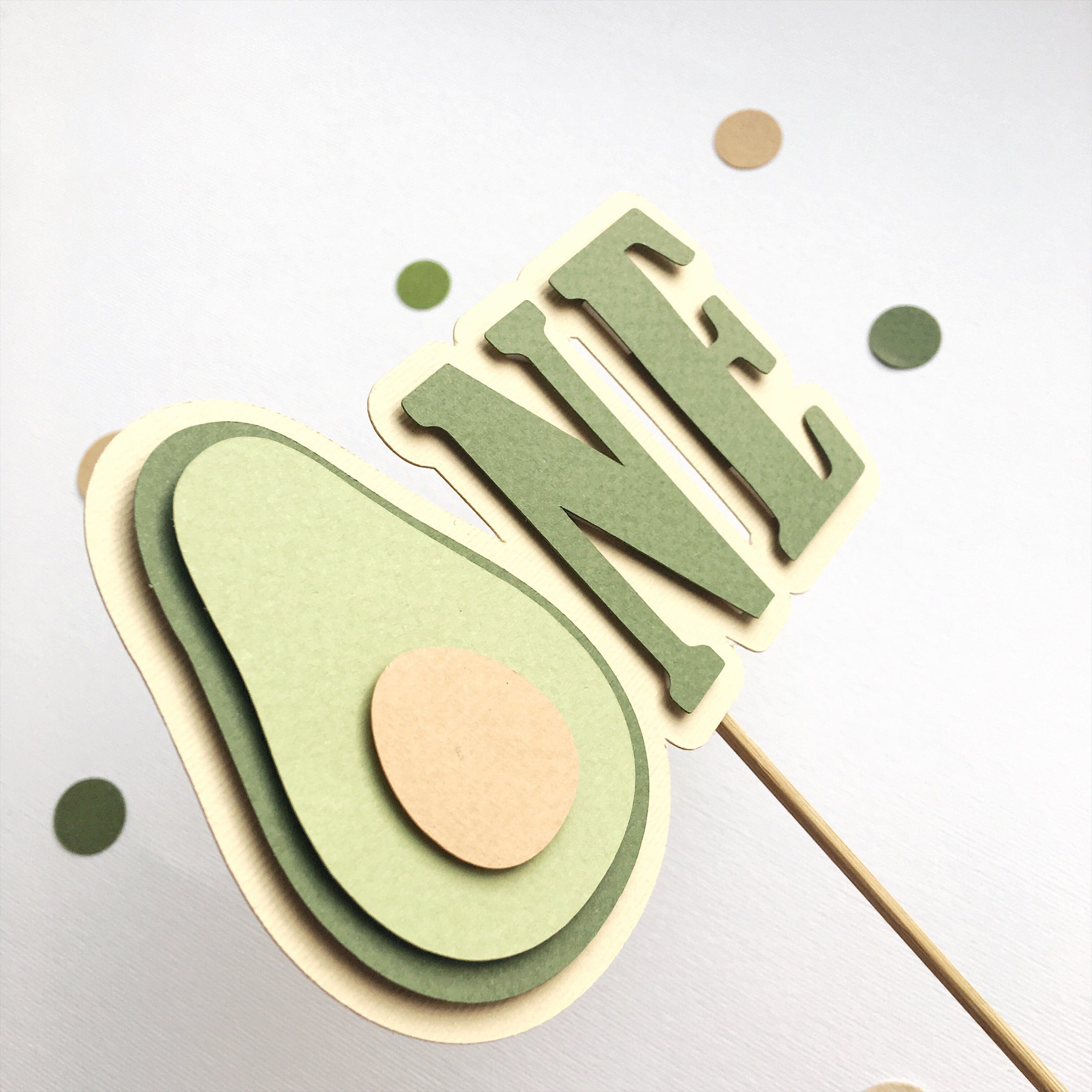 Avocado Cake Topper Holy Guacamole Birthday Party Decorations