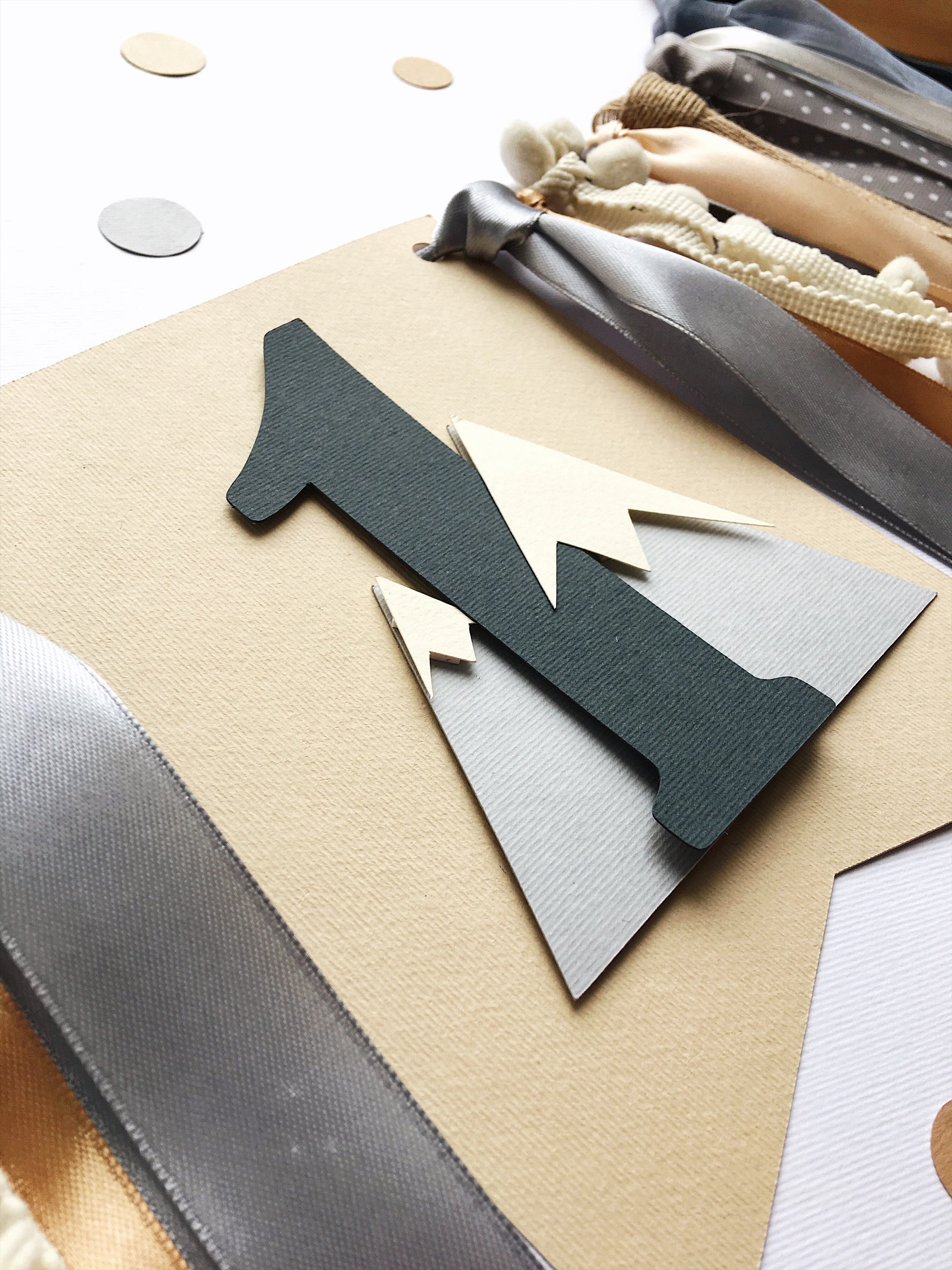 Mountain Highchair Banner Mountain Themed Boy 1st Birthday Decorations ...