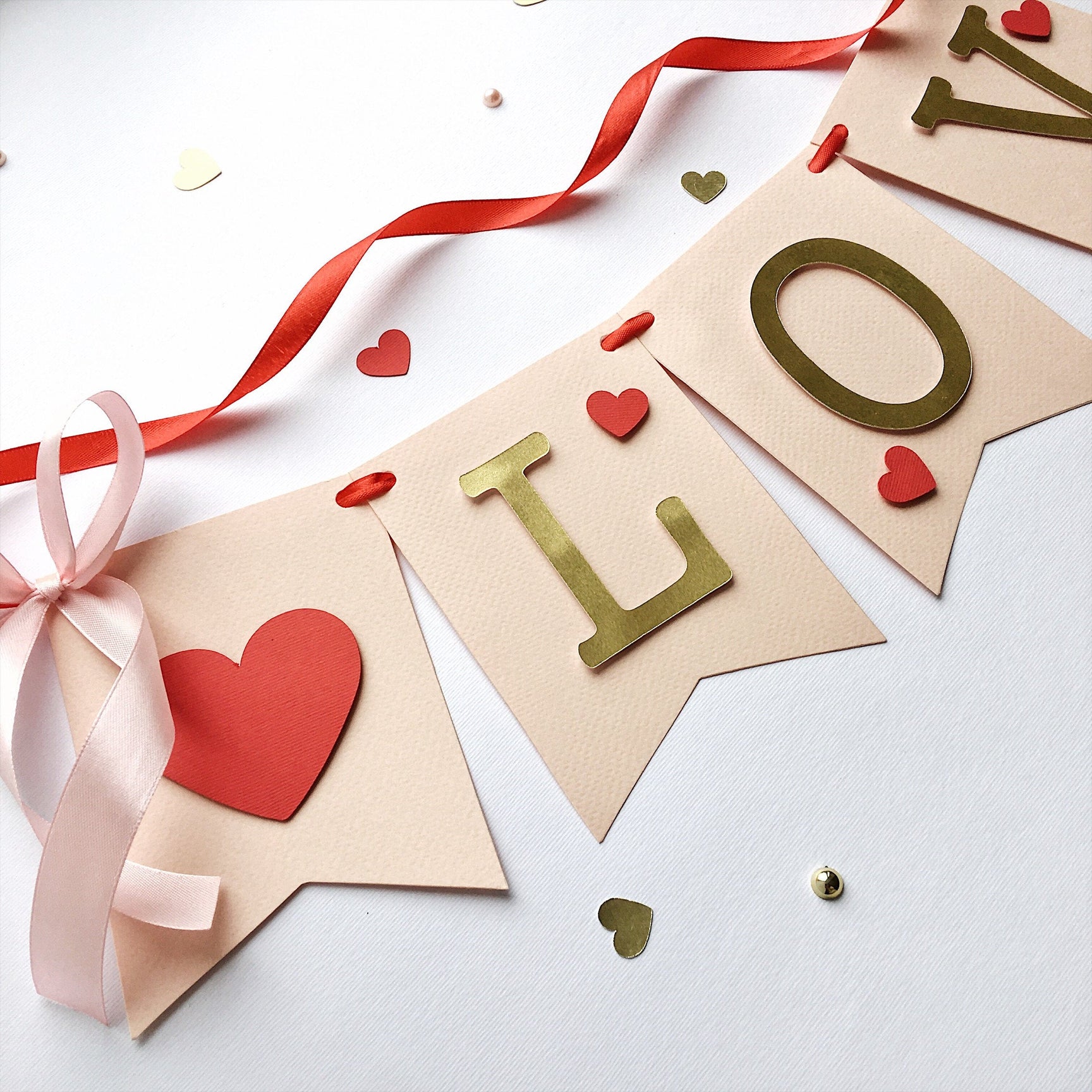 I Love You Banner Valentine's Day Banner Valentines Party Decorations ...