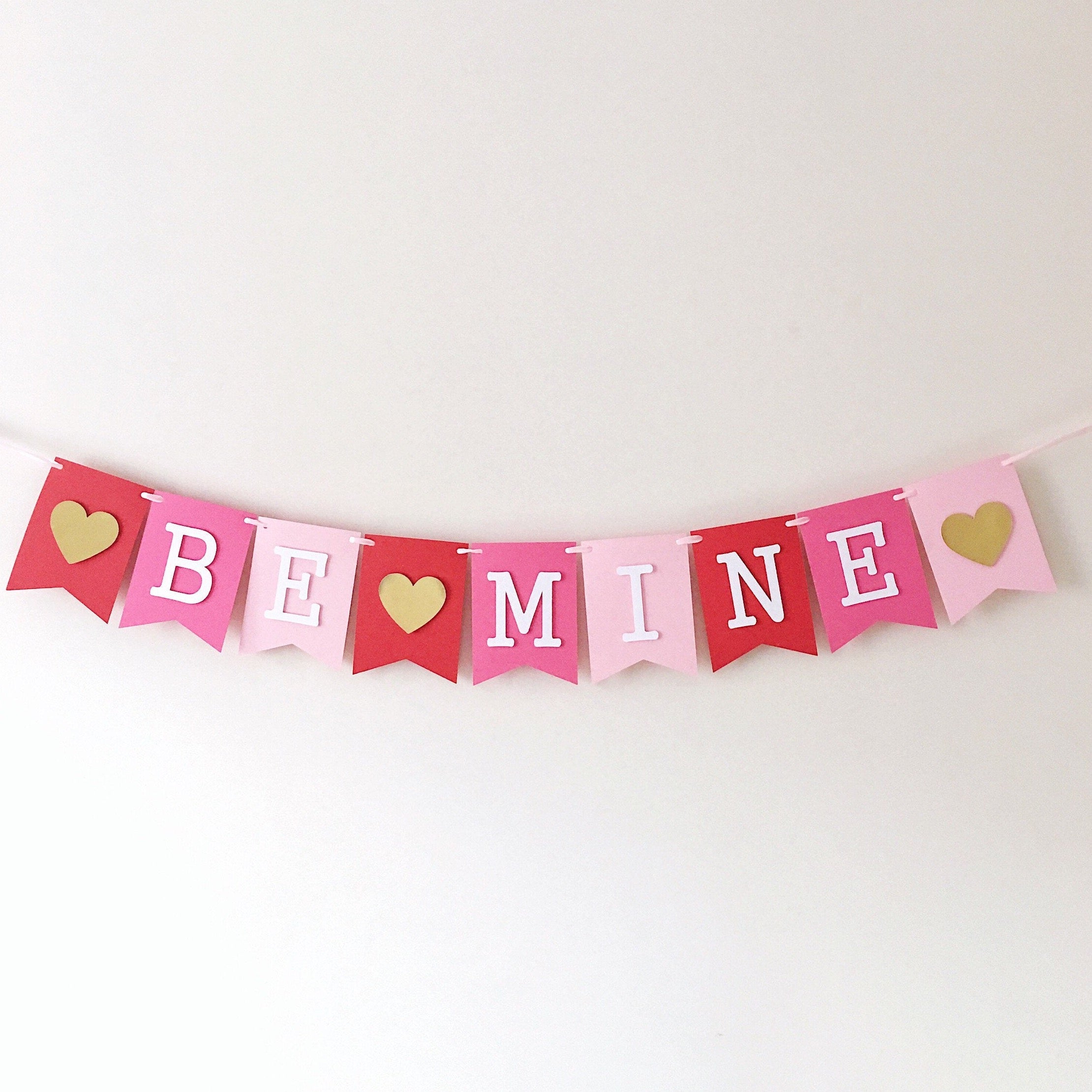 Be Mine Valentine Banner Valentine's Day Party Decorations Valentines ...