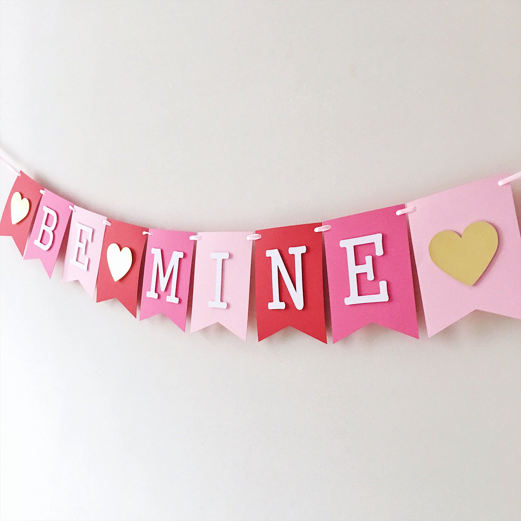 Be Mine Valentine Banner Valentine's Day Party Decorations Valentines ...