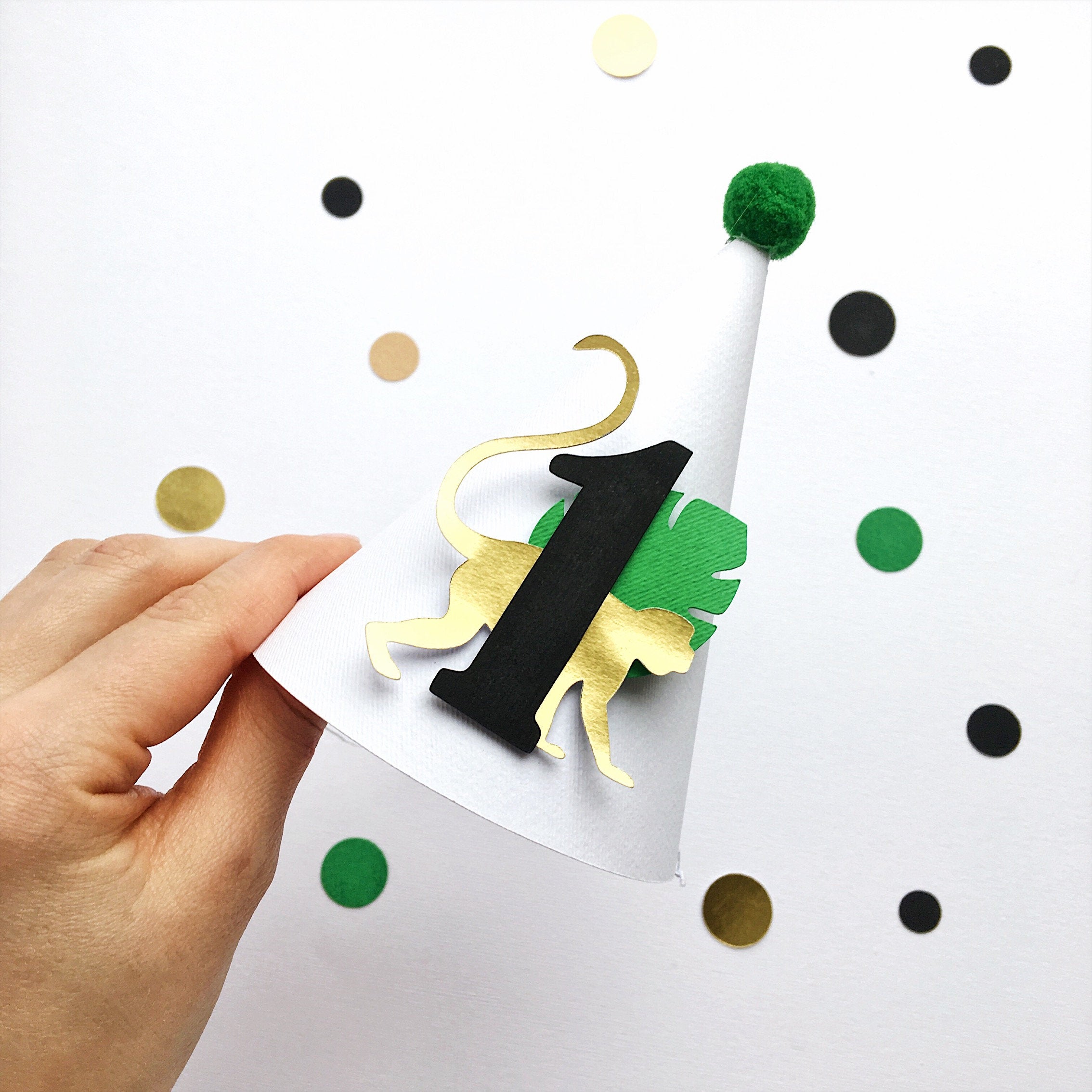 Wild One Party Hat Jungle Boy 1st Birthday Decorations